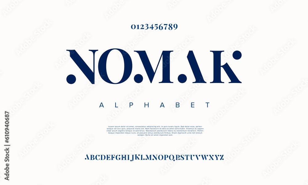 Abstract digital technology logo font alphabet. Minimal modern urban ...