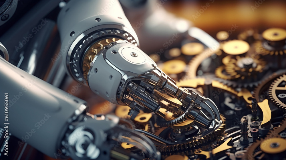 A robotic arm performing intricate tasks with precision, highlighting ...