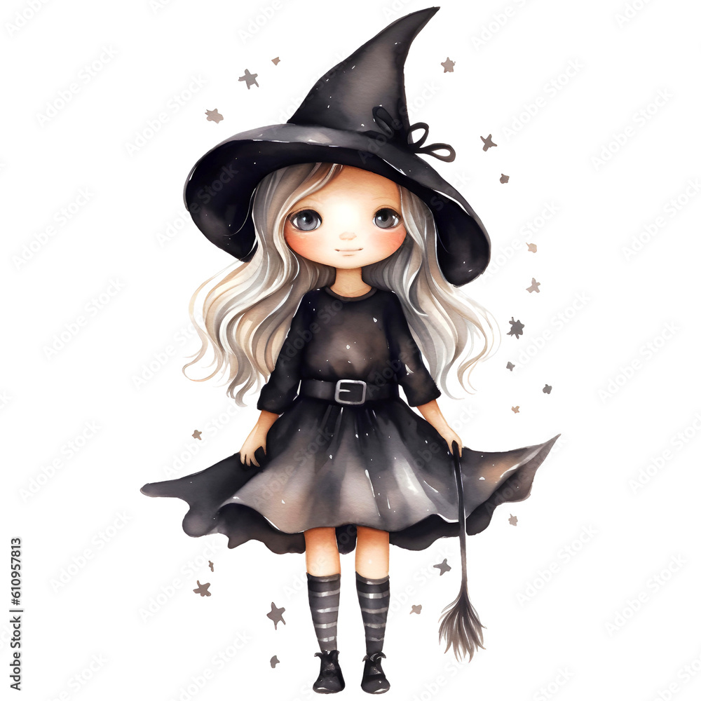 Cute Witches Clipart