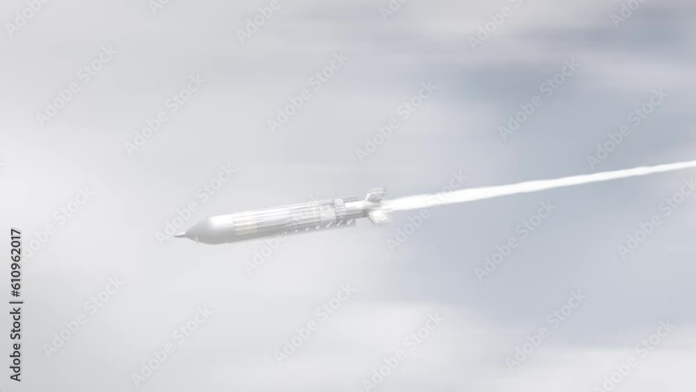 Video Stock Hypersonic Missile fly in fast speed Hypersonic missile ...