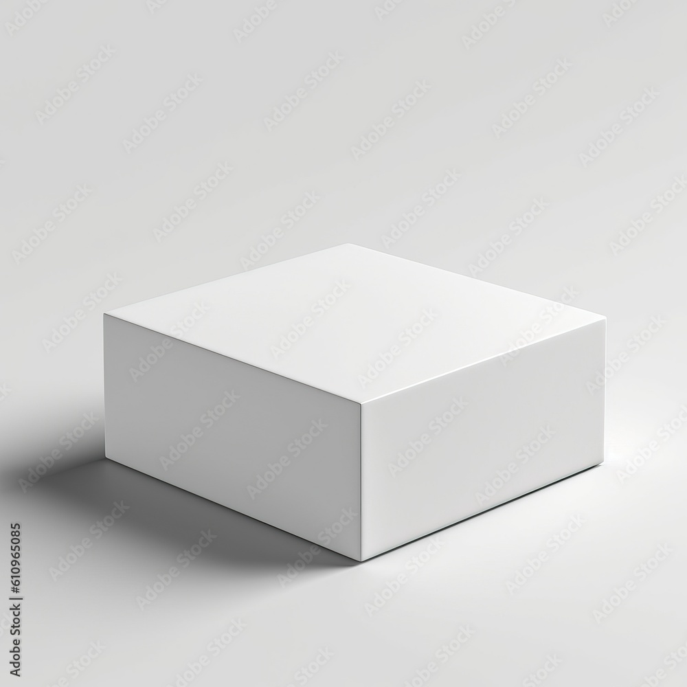 Blank White Box Product Mockup, Blank Mockup for displaying designs ...
