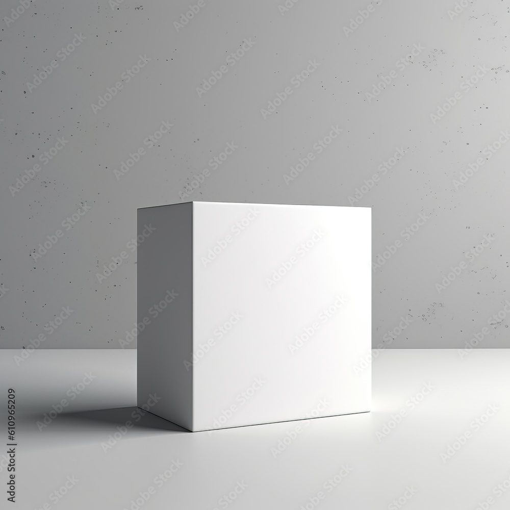 Blank White Box Product Mockup, Blank Mockup for displaying designs ...