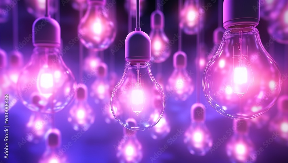 horizontal banner with a border of realistic light garlands. Festive ...