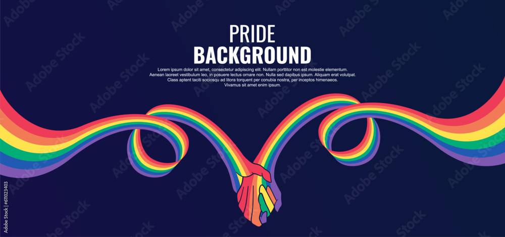 LGBT pride abstract background. Vector background with rainbow colors ...