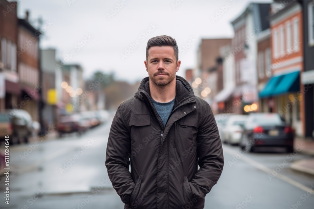 Lifestyle portrait photography of a glad boy in his 30s with crossed ...