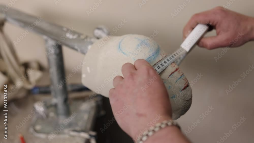 Leg prosthesis, Fabrication measurements, Design precision. Size and ...