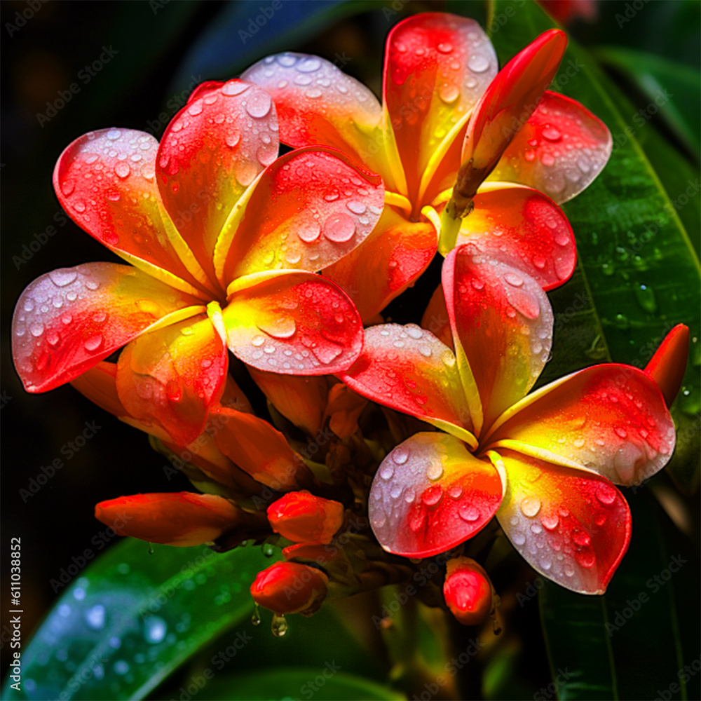 Beautiful Araliya flower. Also known as turmeric Araliya Stock Photo ...
