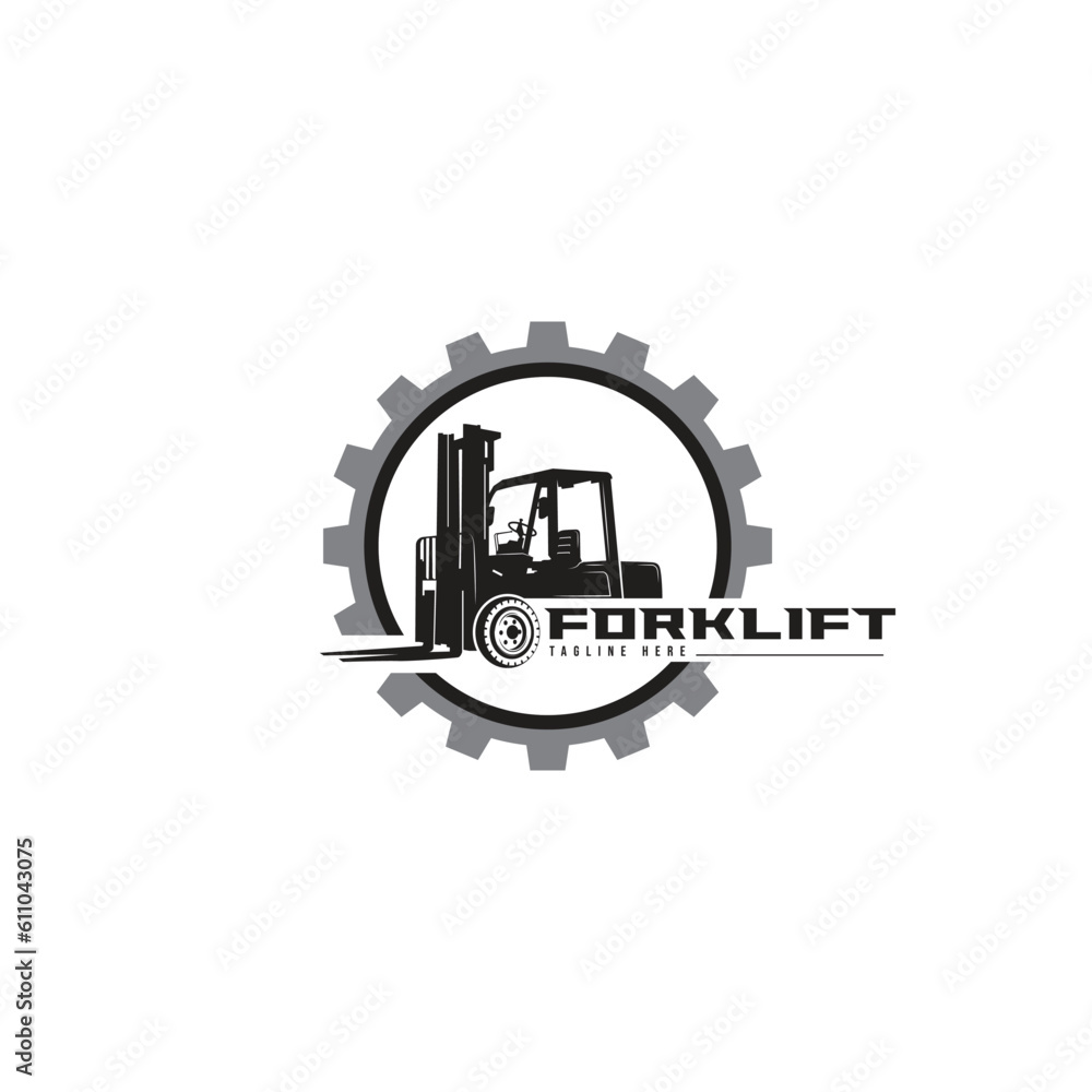 forklift logo vector. forklift icon. vector illustration Stock Vector ...