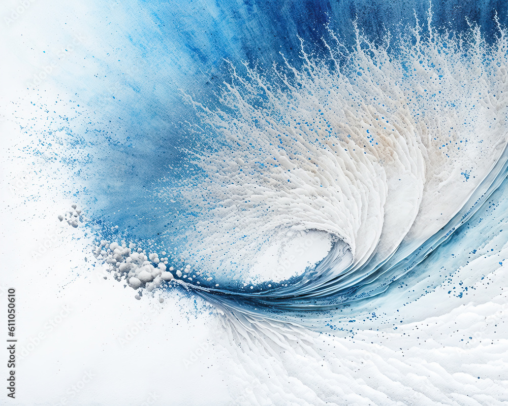 Abstract watercolor whirlpool in ocean for textures. Fresh, cheerful ...