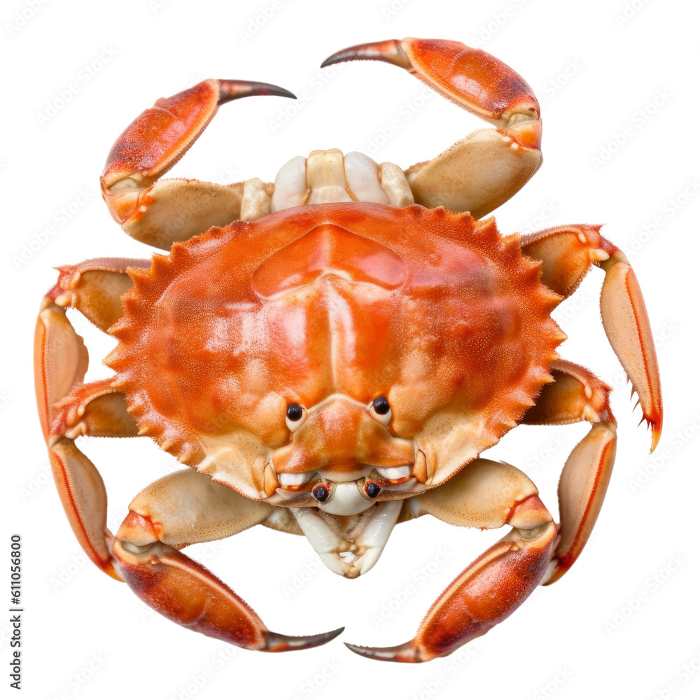 crab isolated on transparent background cutout Stock Illustration ...