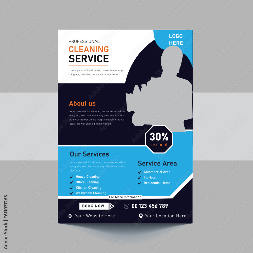 Professional Disinfecting Services Flyer, Cleaning Service flyer poster ...