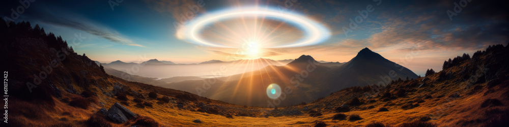 An unusual atmospheric phenomenon on the horizon, captured in a ...