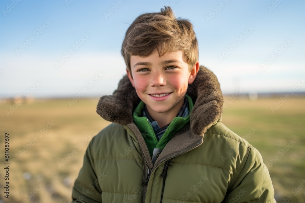 Lifestyle portrait photography of a happy boy in his 30s wearing a cozy ...