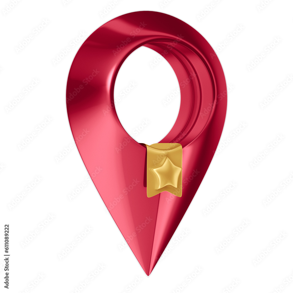 Map Localization Icon On White Background Pin Icon Map Icon Pin 3d