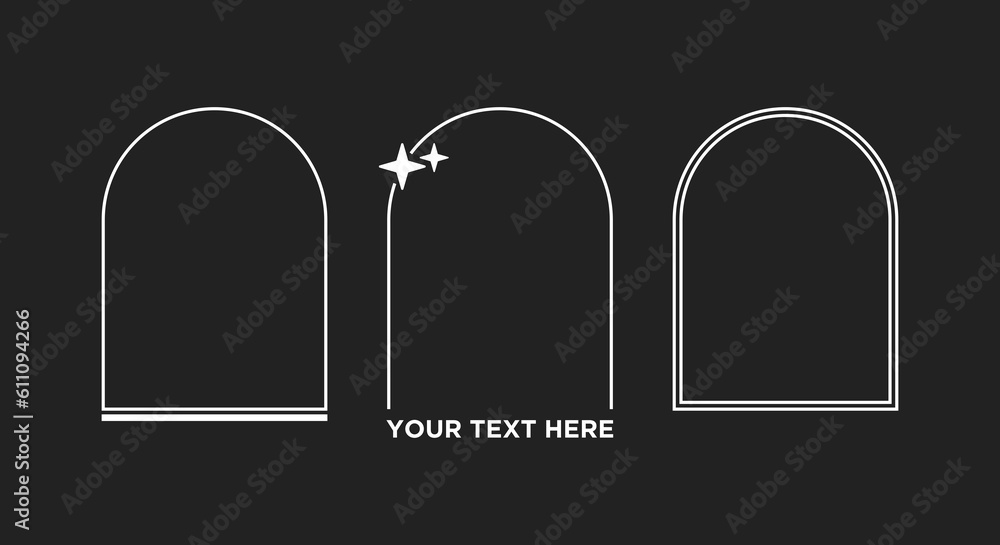 Arch Vector, Arch Icon, Arch Illustration, Round Frame, Arch Frame ...