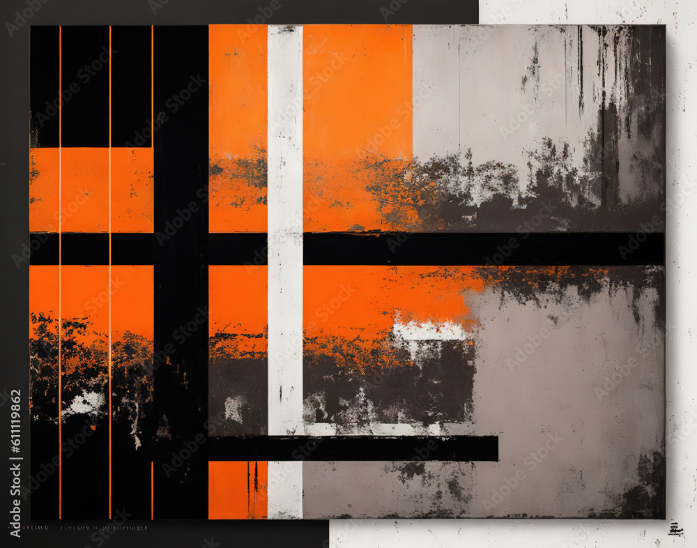 Constructivism grungy industrial style abstract art background or cover ...
