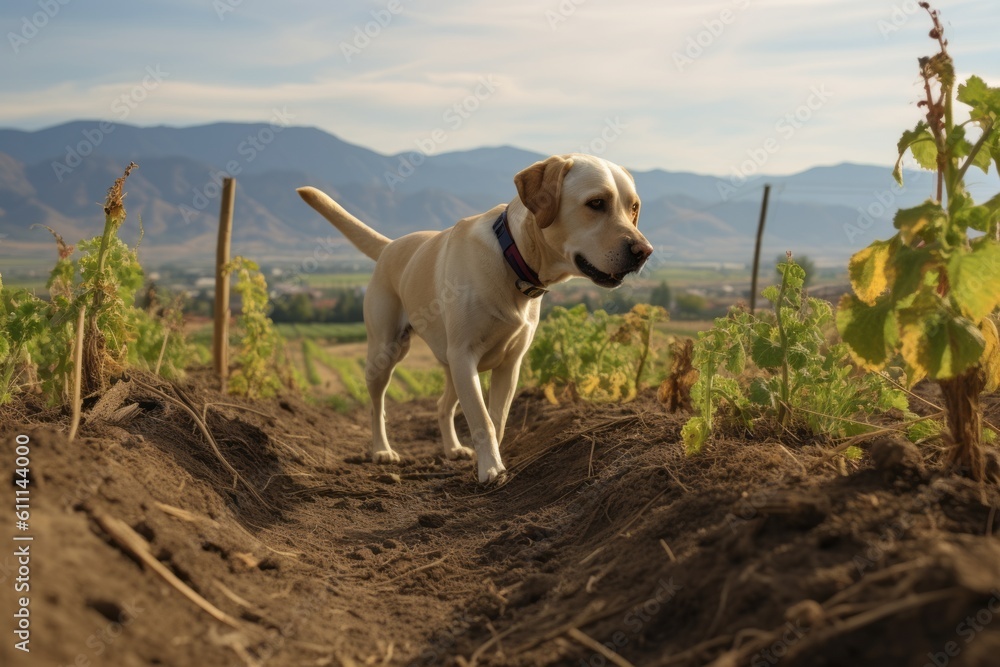 Full-length portrait photography of a smiling labrador retriever ...
