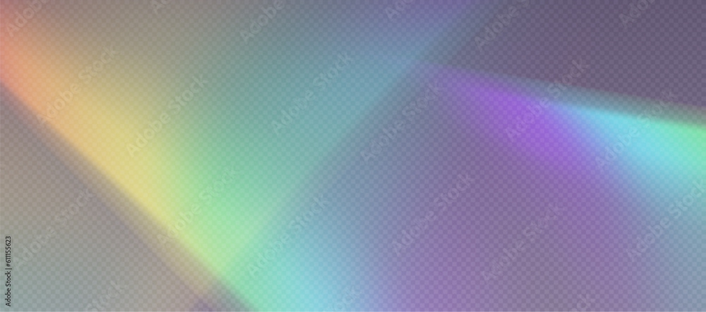 Rainbow refraction overlay, leak flare, prism light effect, rainbow ...