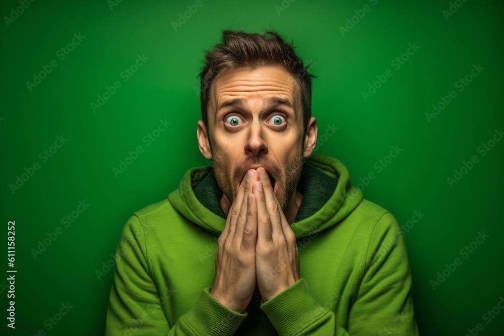 Headshot portrait photography of a glad boy in his 30s making a ...