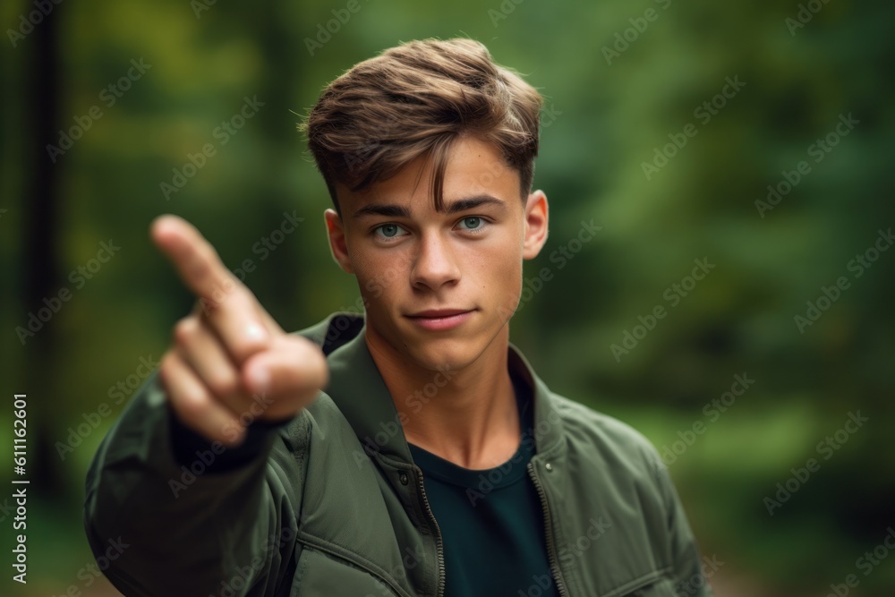 Headshot portrait photography of a glad boy in his 20s making a i have ...