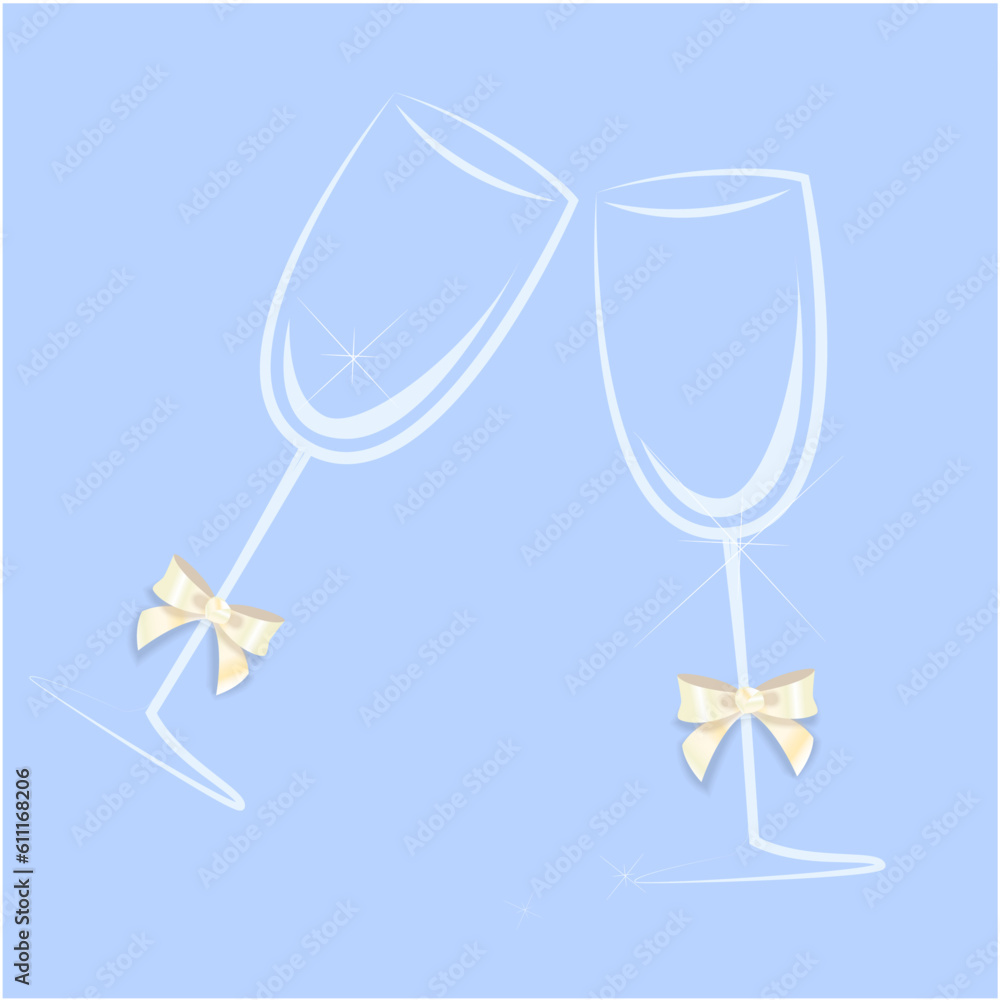 ilustracion vectorial de copas minimalista Stock Vector | Adobe Stock