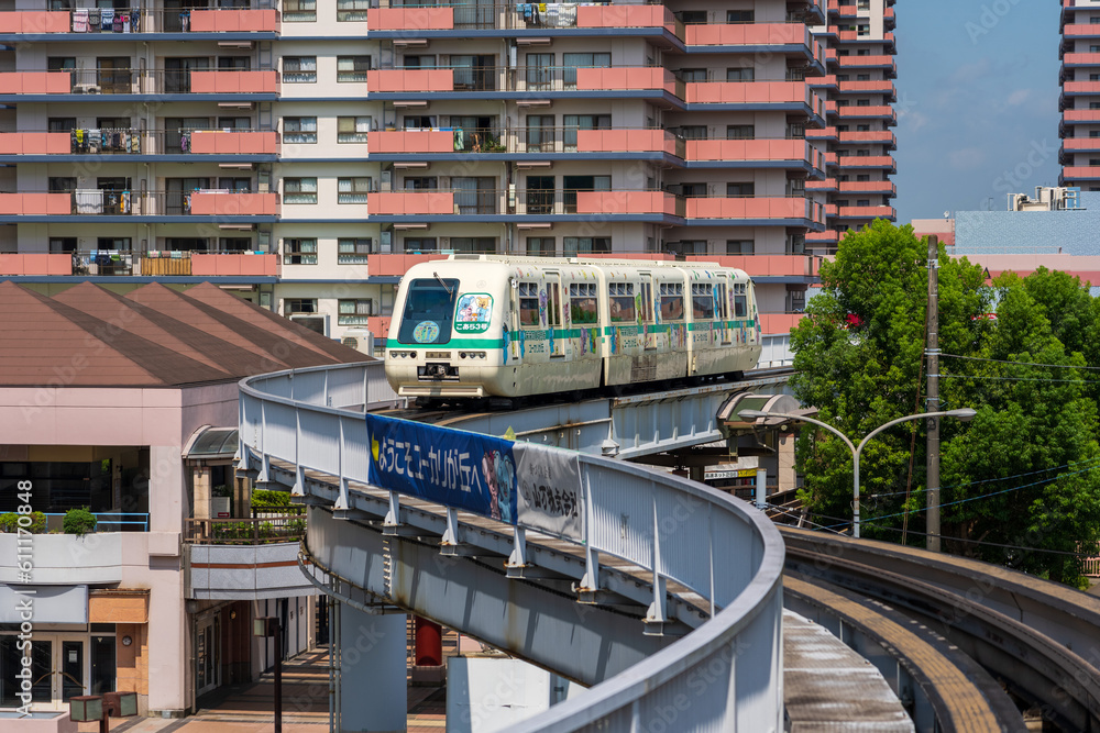 Chiba, Japan - August 2022: Yamaman Yukarigaoka Line trains running on ...