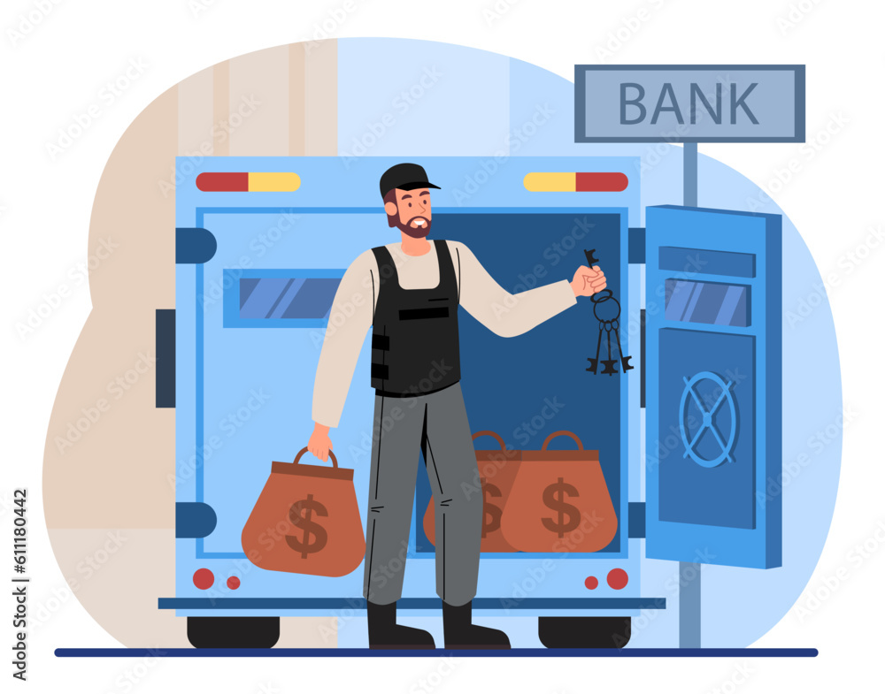 Bank Guard Clipart