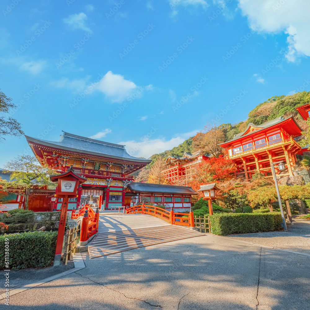 Yutoku Inari shrine in Kashima City, Saga Prefecture. It's considered ...
