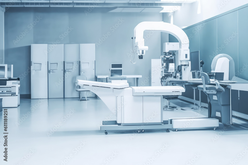 advanced x-ray scan medical diagnosis machine at hospital health care ...