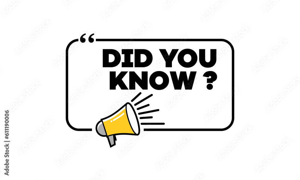 Did you know vector template post icon for social media background, fun ...