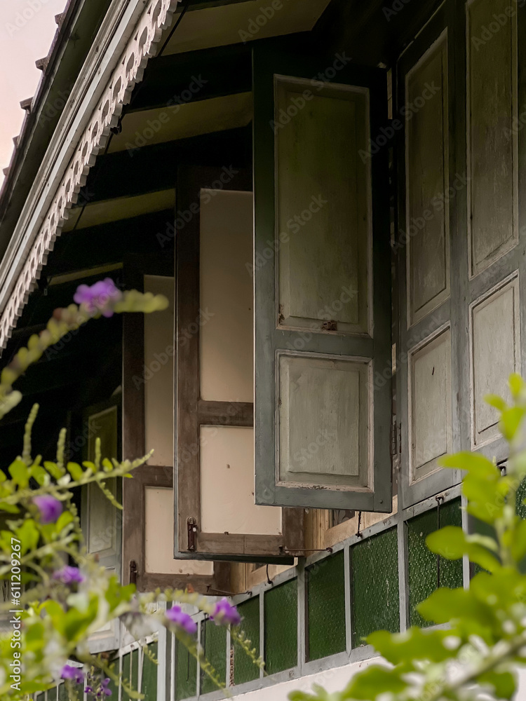 The wooden oldest house in country. Thailand. Traditional. Countryside ...