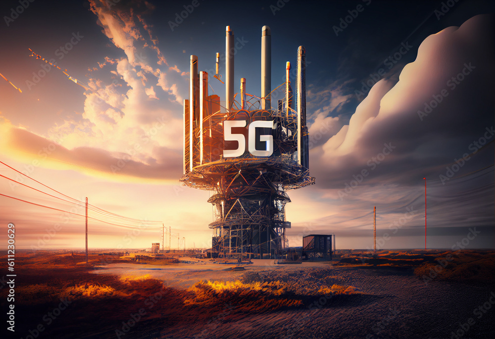 Wireless high speed internet, 5G global network technology ...