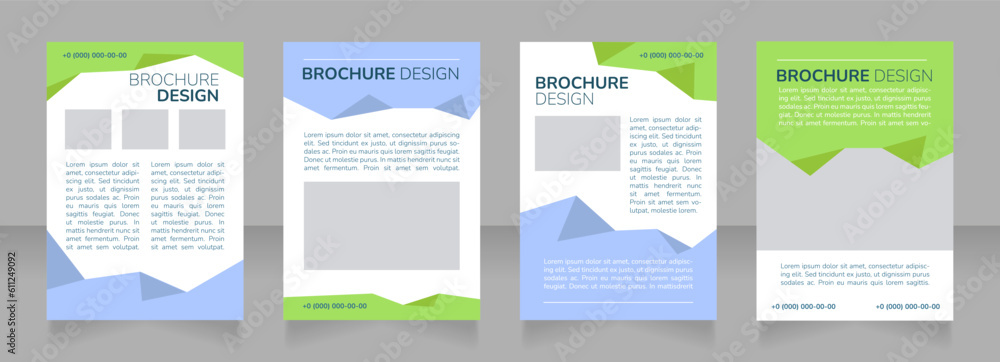Parent council in high school blank brochure layout design. Vertical ...