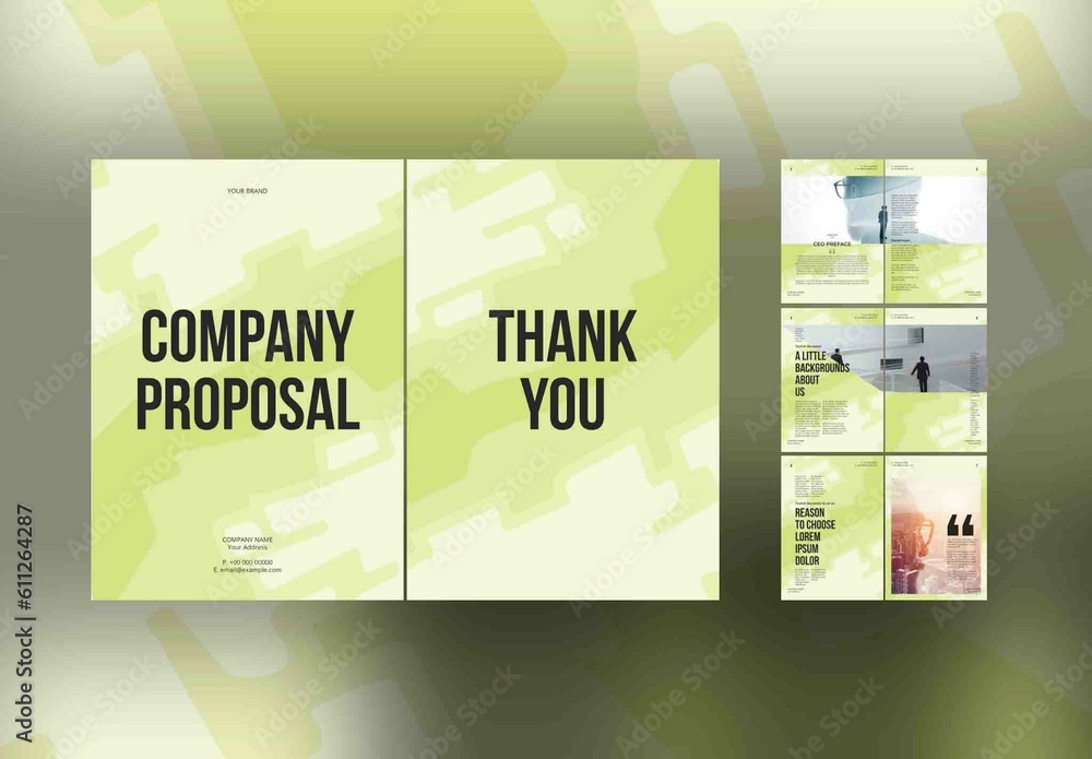 Modern Company Proposal Layouts Stock Template | Adobe Stock