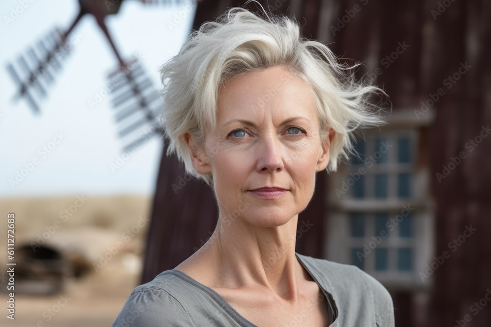 Close-up portrait photography of a glad mature woman wearing a daring ...