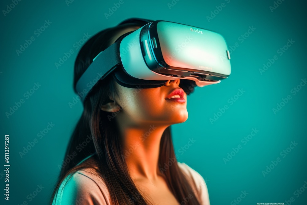 Close-up portrait photography of a beautiful girl in her 20s playing ...