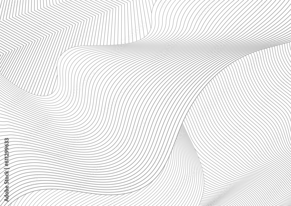 Linear composition. Layout for the design of banners, posters and ...