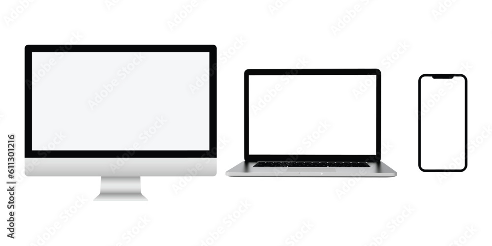 Pc mockup, laptop mockup, mobile mockup, technology mockups, isolated ...