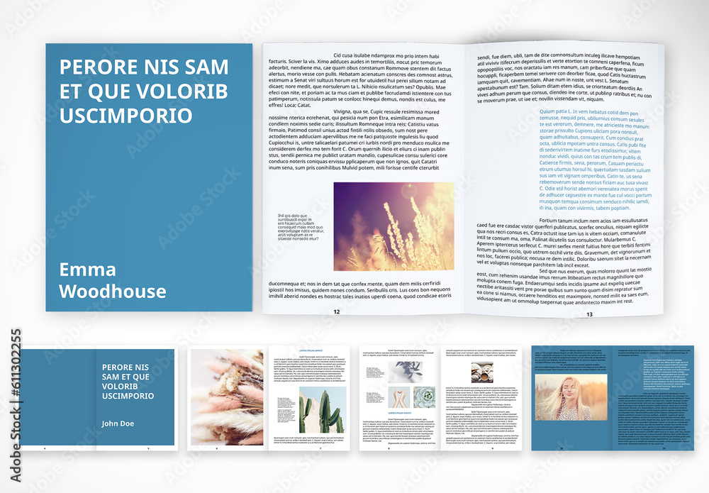 Simple Publishing with Photographs Stock Template | Adobe Stock