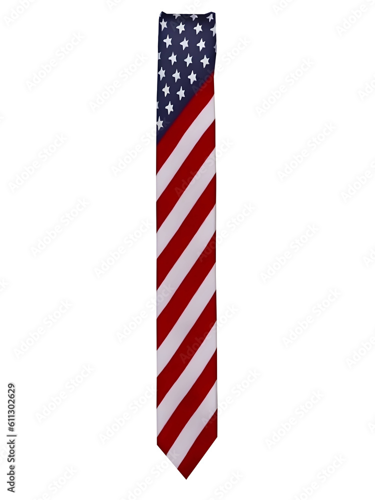 usa flag tie graphic illustration transparent background png Stock ...