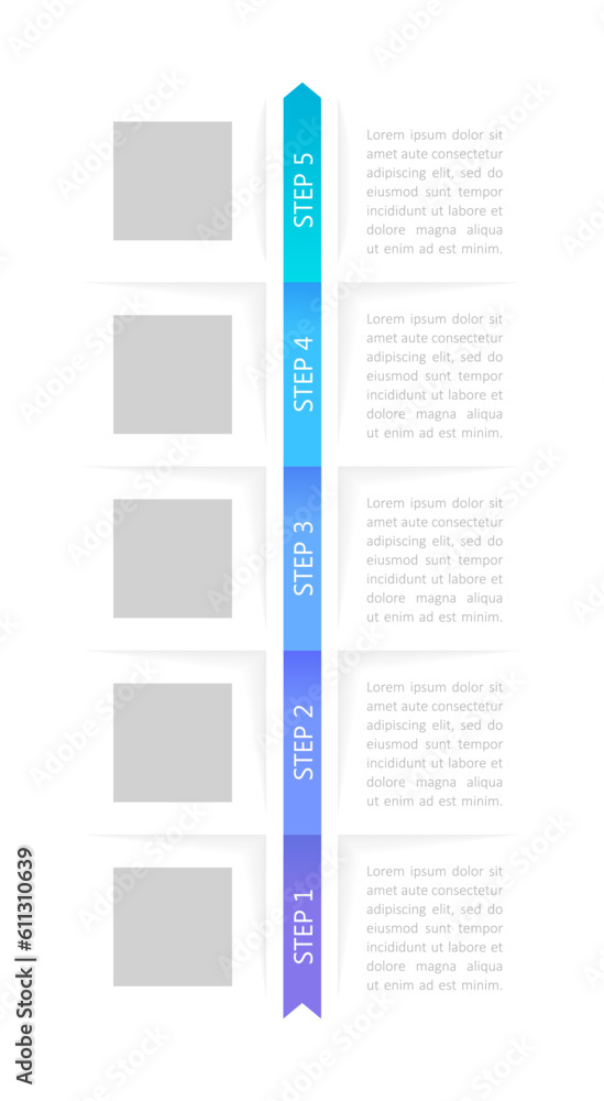 Blue color palette infographic chart design template. Abstract ...