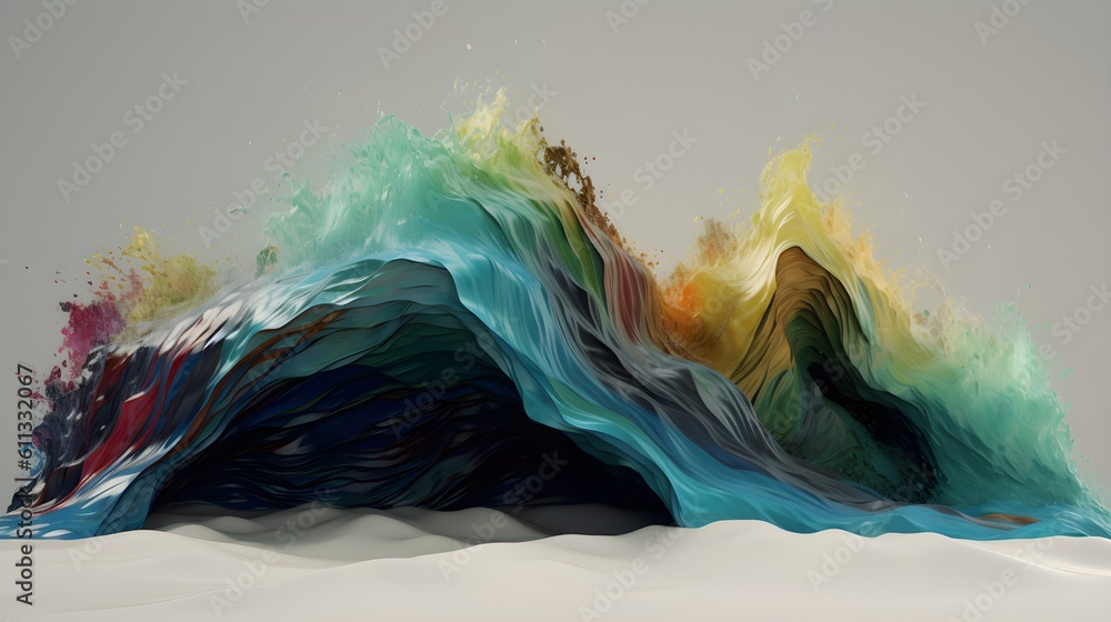 Chromatic energy, dynamic desktop wallpaper Stock Photo | Adobe Stock