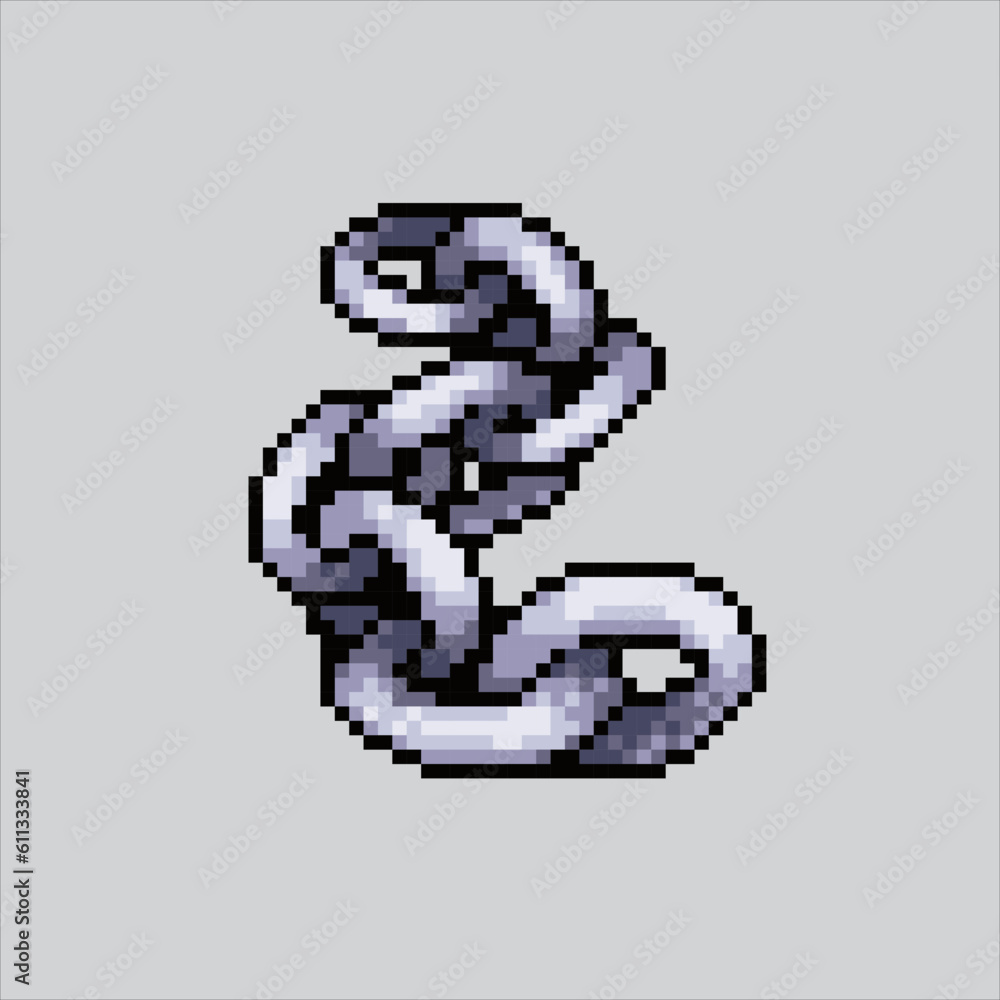 Pixel art illustration chain. Pixelated chain tools. Chain pixelated ...