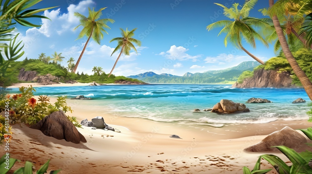 Escape to a tropical paradise with ultra detail HD backgrounds that ...