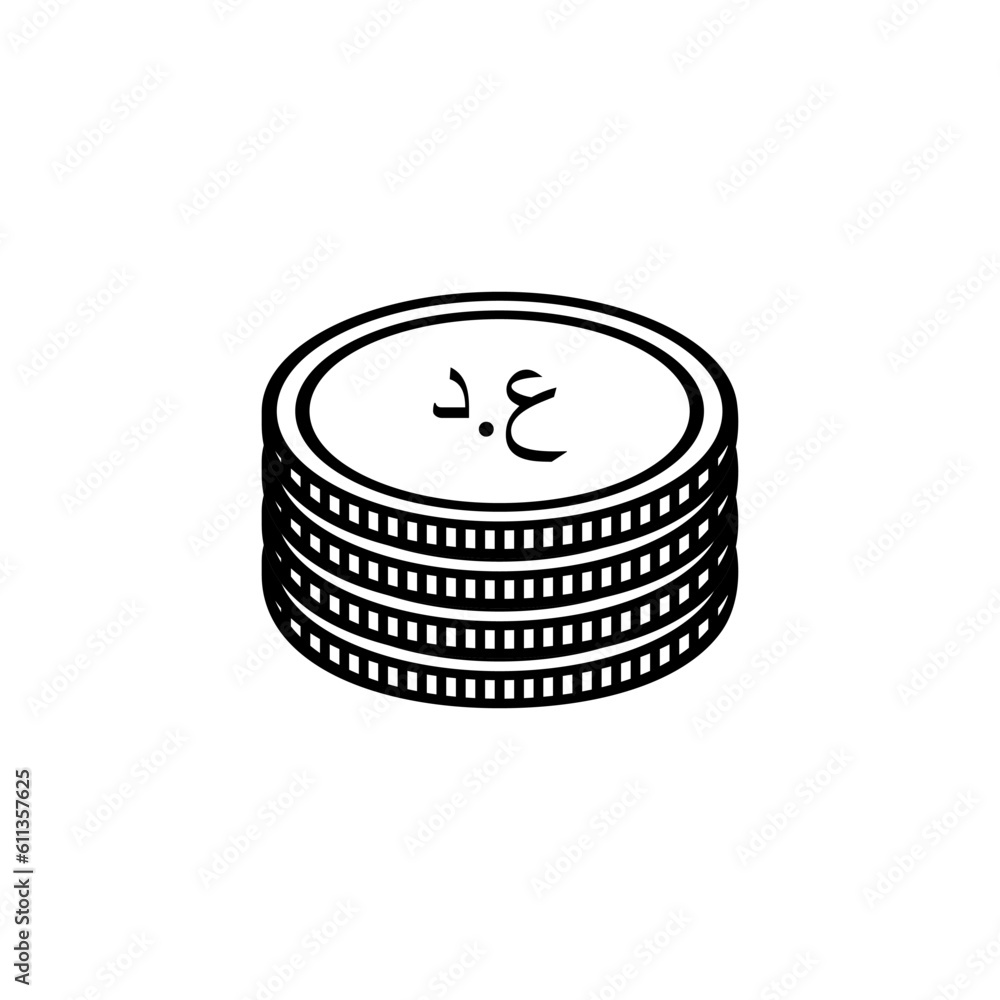Iraq Currency Symbol, Iraqi Dinar icon, IQD Sign. Vector Illustration ...