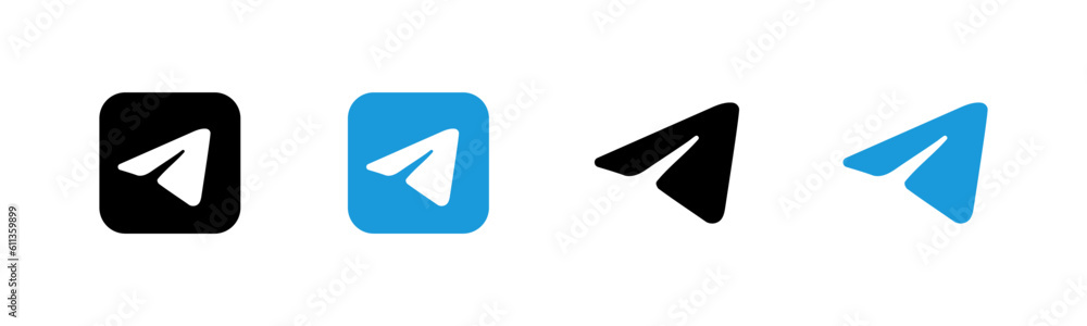Telegram. Different styles, color, Telegram social network, Telegram ...