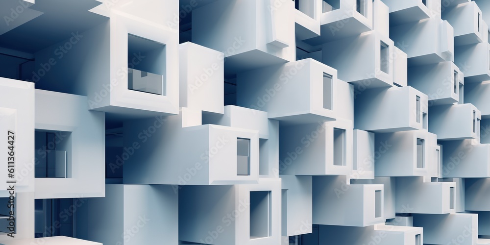 Abstract modern architecture mesmerizes with its fusion of form and ...