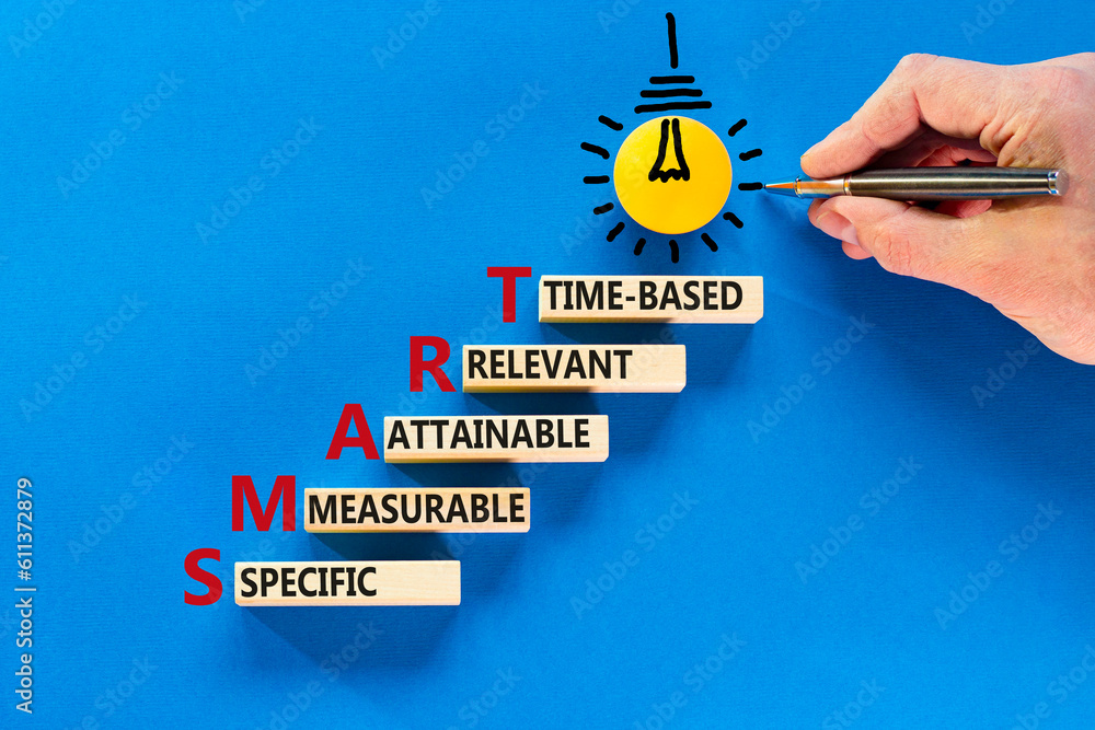 SMART symbol. Concept words SMART specific measurable attainable ...