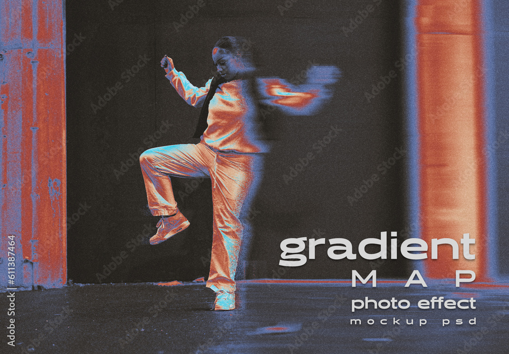Gradient Map Photo Effect Stock Template | Adobe Stock