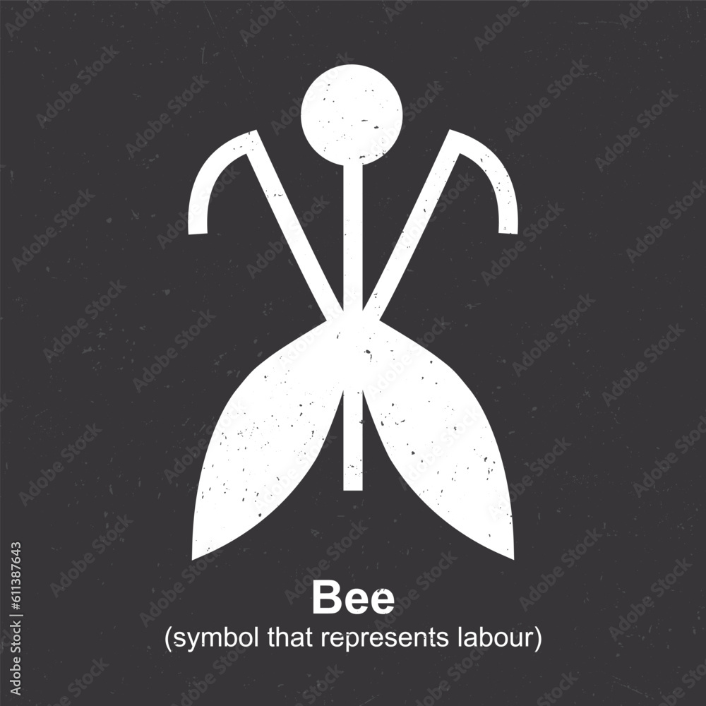 Bee (symbol that represents labour) - Berber Symbol, Amazigh Symbol ...